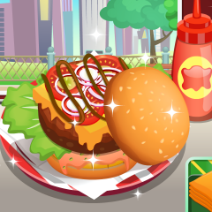 Yummy Super Burger game play on Friv2Online