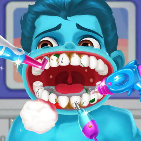 Superhero Dentist game play on Friv2Online