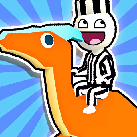 Dino Rush Hypercasual Runner game play on Friv2Online