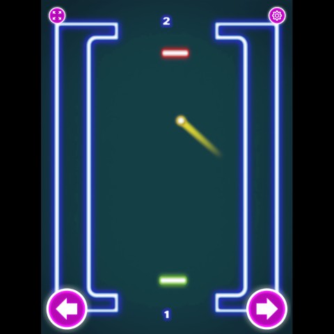 Pong Neon game play on Friv2Online