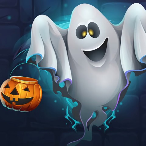 Spooky Ghosts Jigsaw game play on Friv2Online
