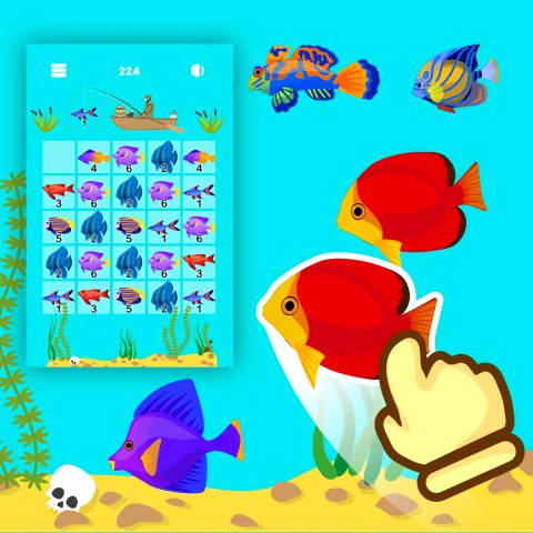 Merge Fish game play on Friv2Online