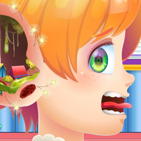 Funny Ear Surgery game play on Friv2Online