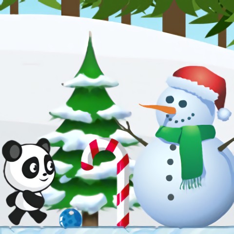 Christmas Panda Run game play on Friv2Online