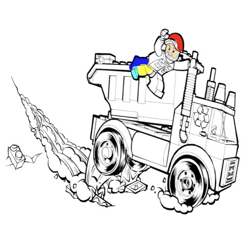 Lego Trucks Coloring game play on Friv2Online