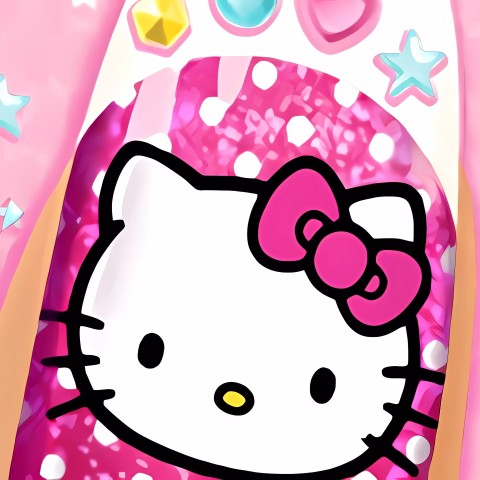 Hello Kitty Nail Salon - Fashion Star game play on Friv2Online