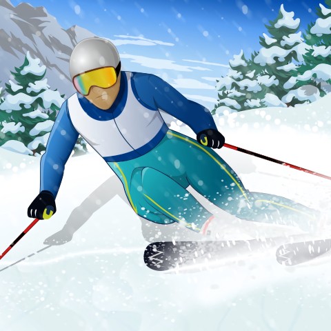 Ski King 2022 game play on Friv2Online