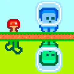 Two Aliens Adventure game play on Friv2Online